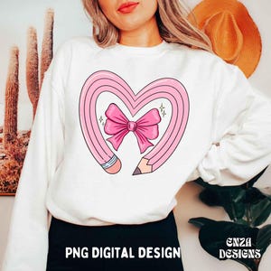 Pink Valentines Teacher Shirt Png Sublimation Design Digital Download ...