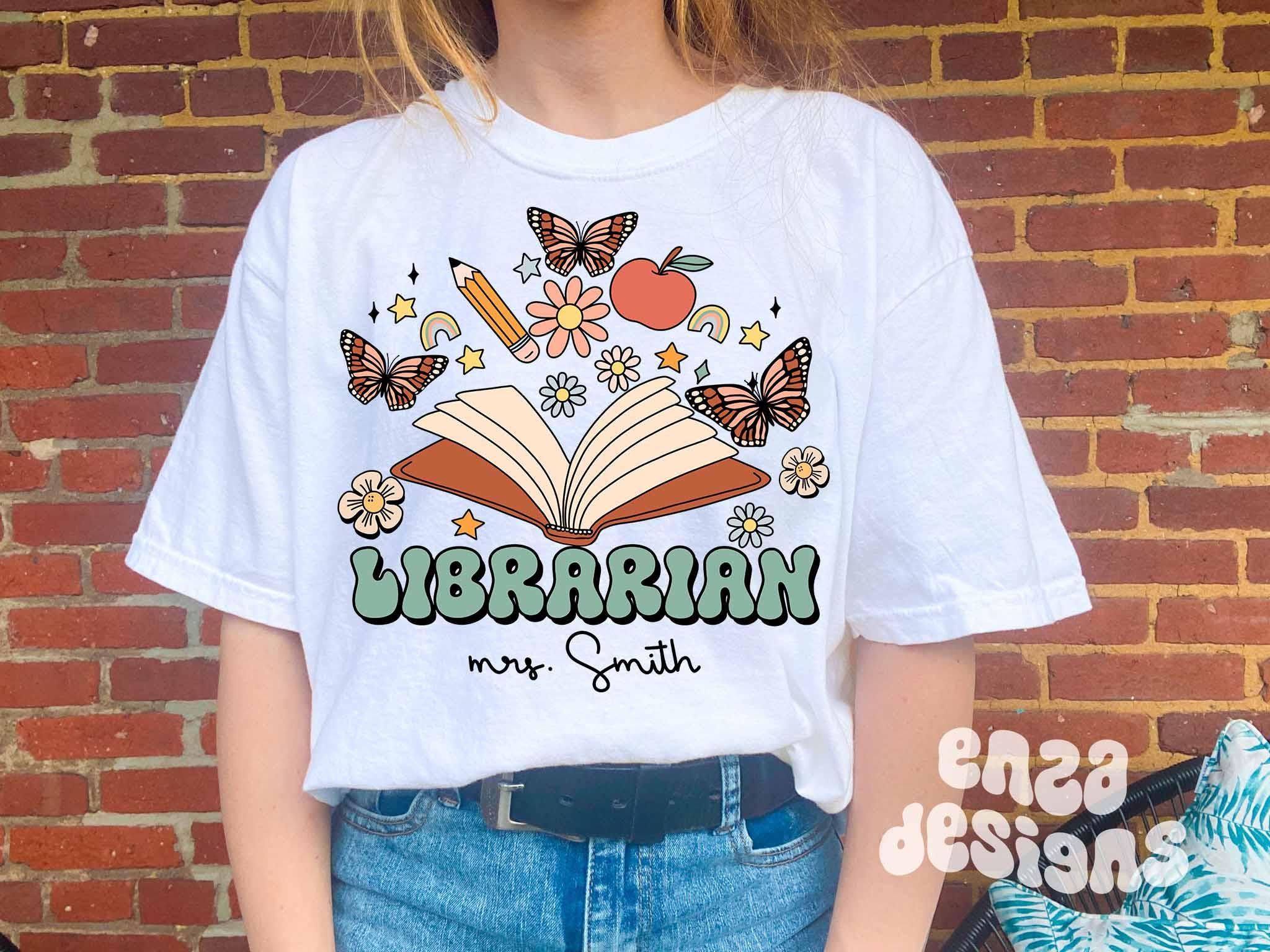 Librarian Custom Png, Personalized Librarian Sublimation Design ...