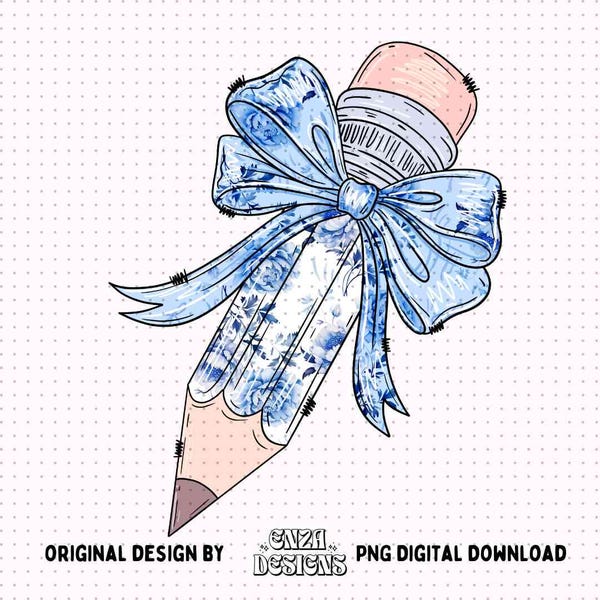 Blue Toile Teacher Png - Etsy UK