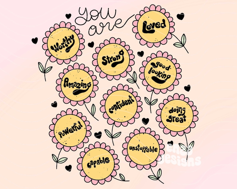 Self Affirmation Png, Flower Floral Png, You Are Strong Png, Self Love ...