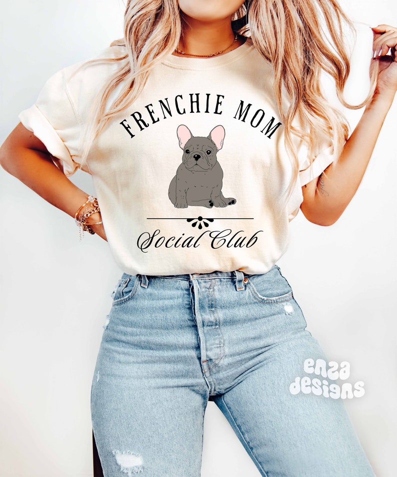 Frenchie Mom Social Club Png Sublimation Digital Download, Dog Mama Png ...
