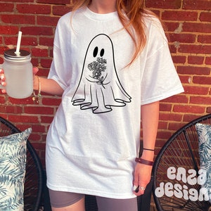 Fantasma con flores Svg Fantasma Svg Png Archivos Svg de - Etsy México