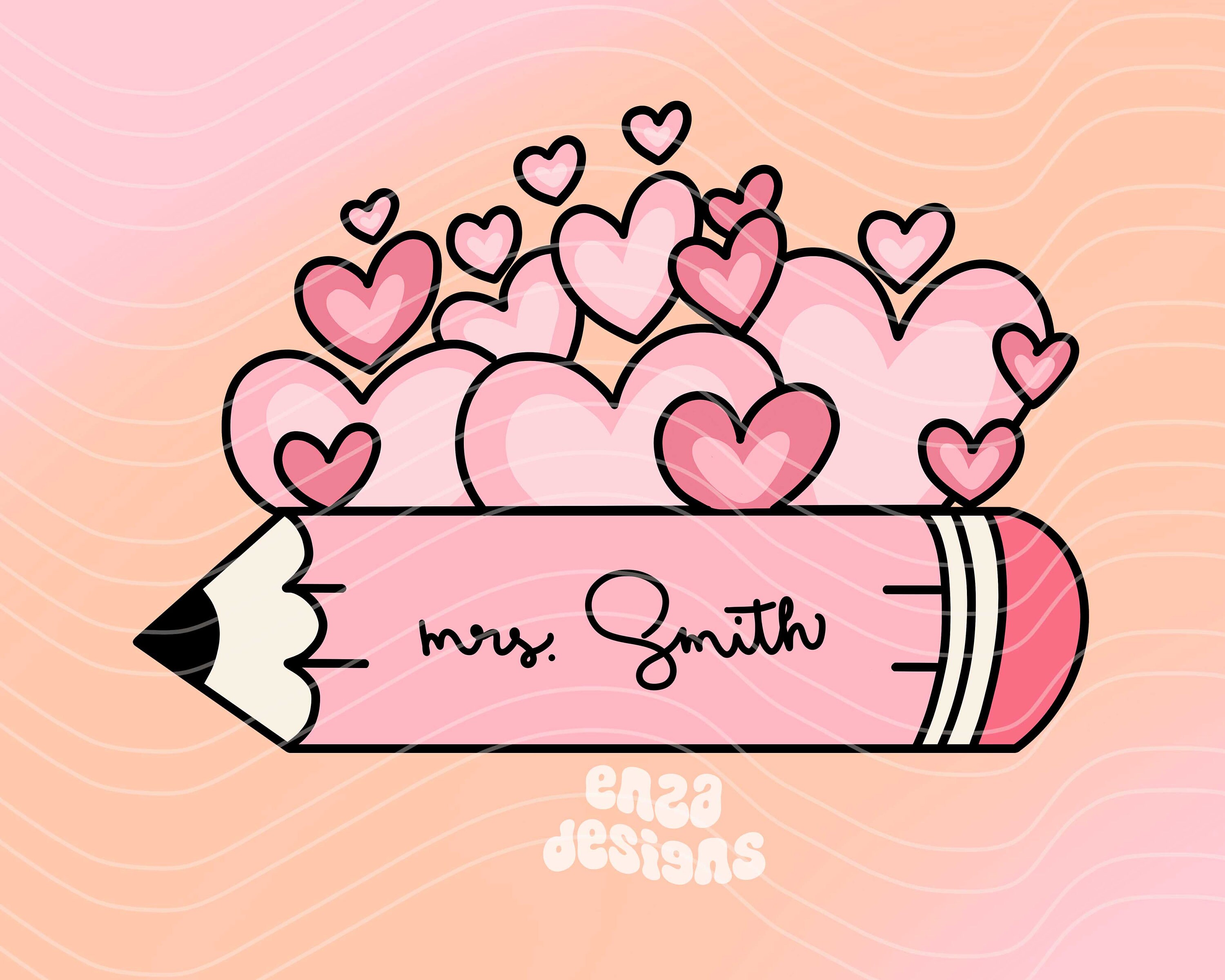 Custom Teacher Png, Teacher Valentines Day, Teacher Valentines Png ...