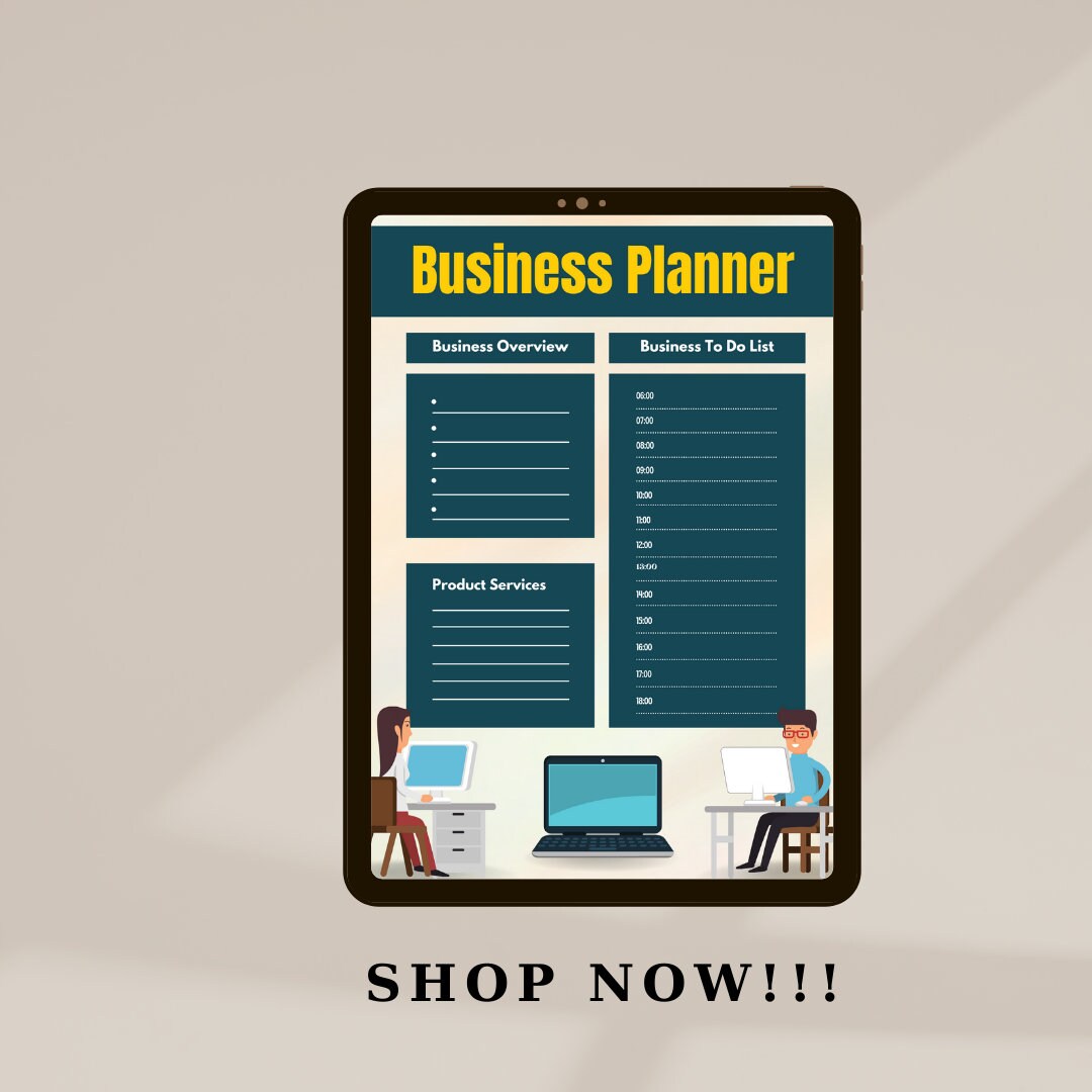 Business Planner Printable Business Planner PDF Business Planning ...