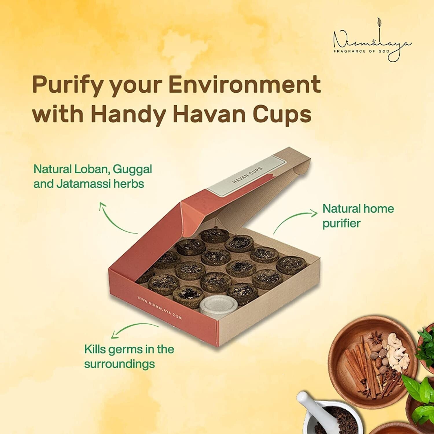 Havan Cups 15 CUPS With FREE Holder Made With Flowers and - Etsy