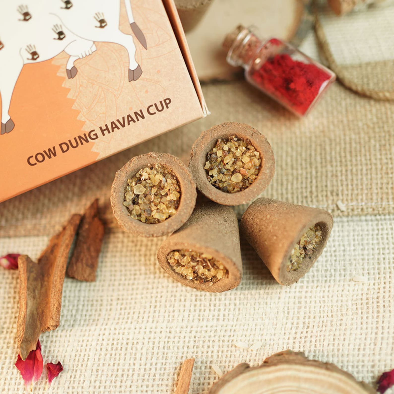 Havan Cups 15 CUPS With FREE Holder Made With Flowers and - Etsy