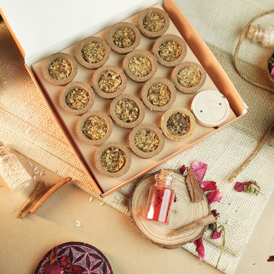 Havan Cups 15 CUPS With FREE Holder Made With Flowers and - Etsy