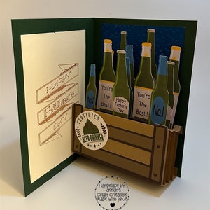 Beer Crate Pop up Card - Etsy