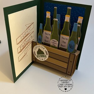 Beer Crate Pop up Card - Etsy
