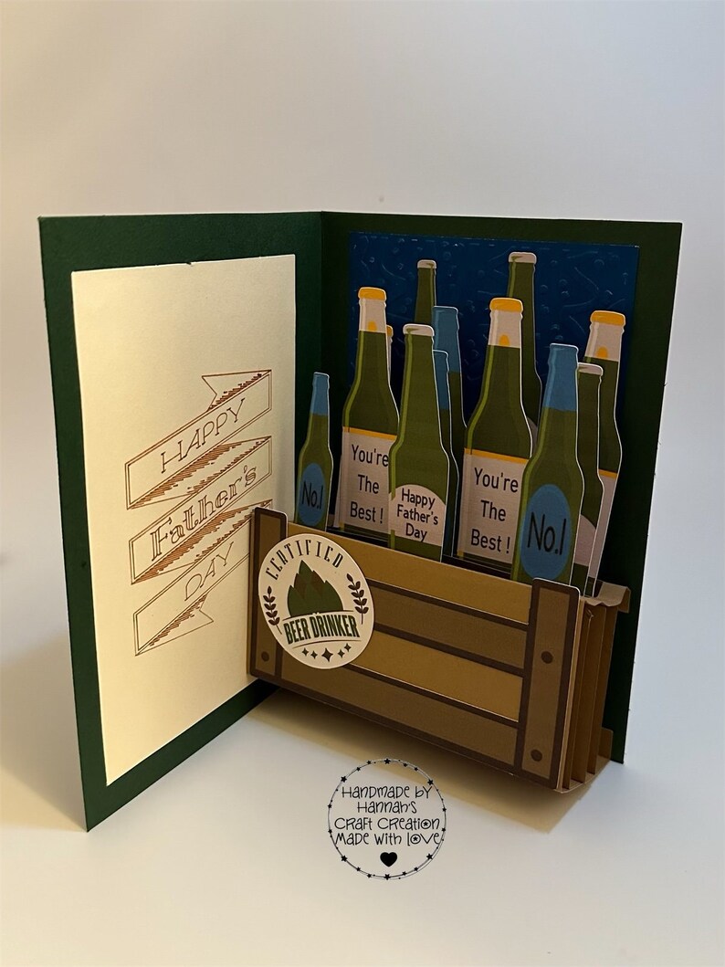 Beer Crate Pop up Card - Etsy