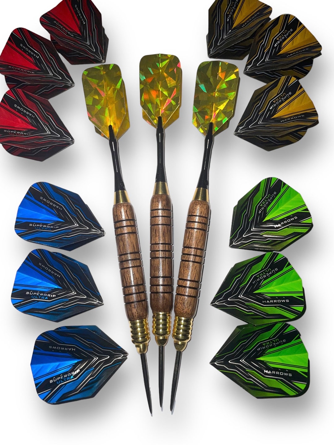 Black Walnut Wood Darts With Case, Handmade Steel Tip Darts, Custom ...