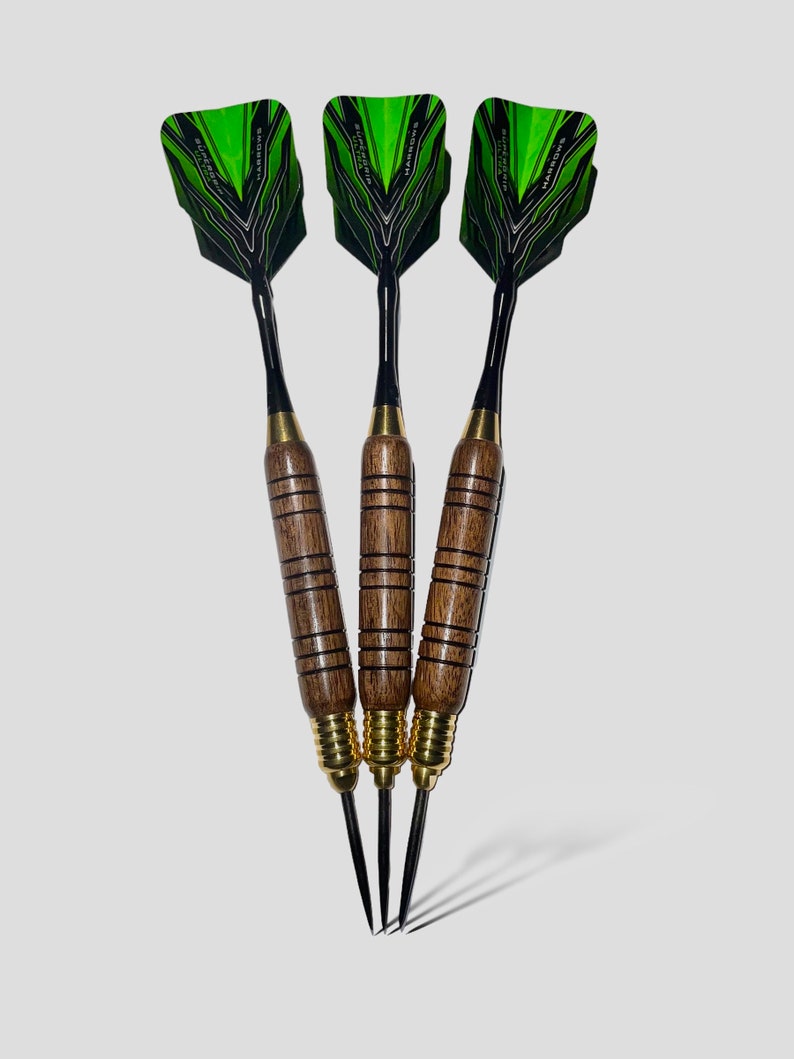 Black Walnut Wood Darts With Case, Handmade Steel Tip Darts, Custom ...