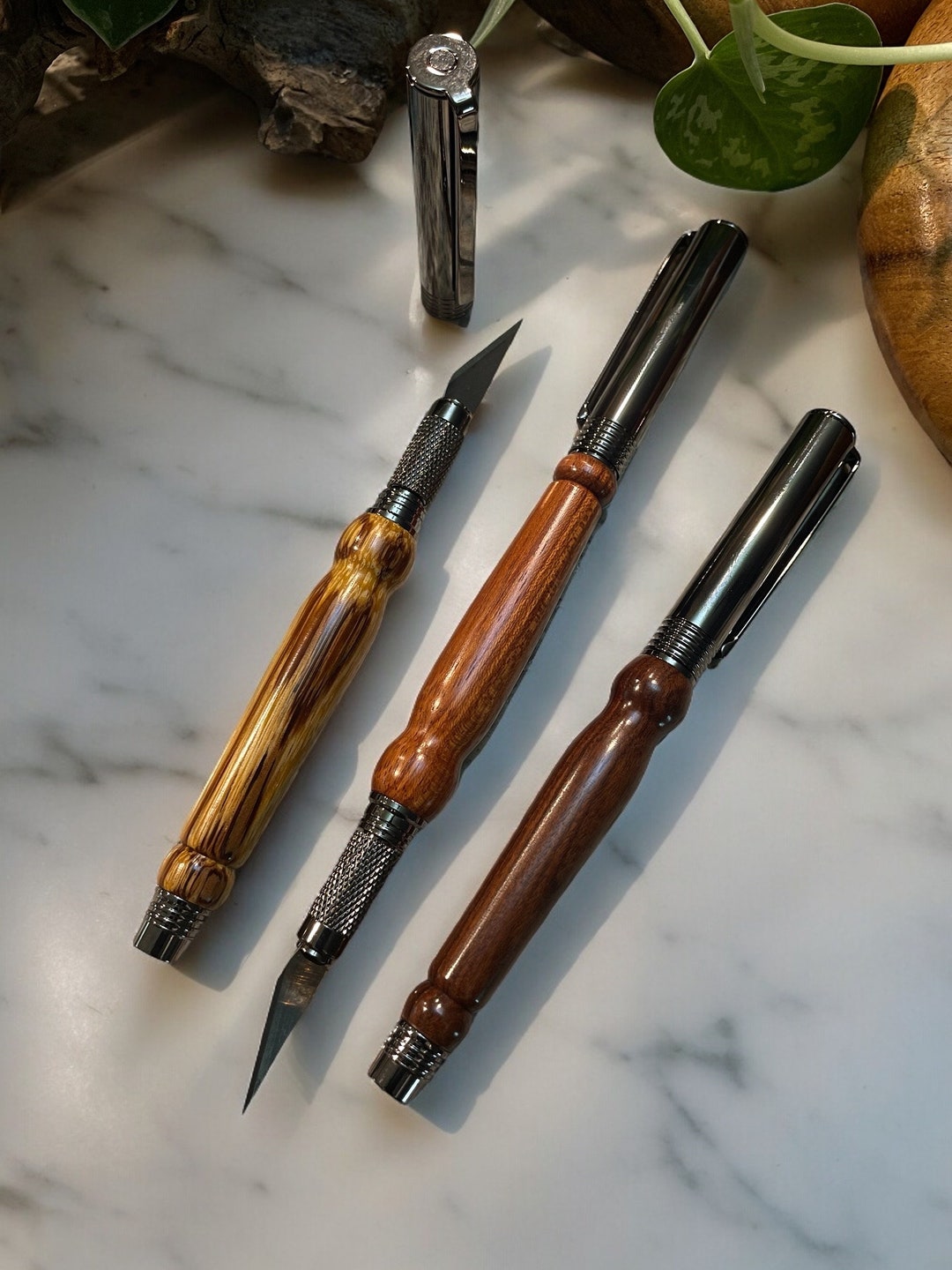 Handmade Wooden Hobby Knives, Exotic Wood Craft Knives, Modeling Exacto ...