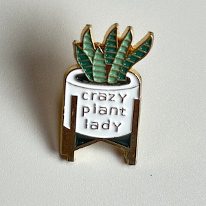 Plant Enamel Pin | Plant Mom Enamel Pin | Plant Dad Enamel Pin | Plant ...