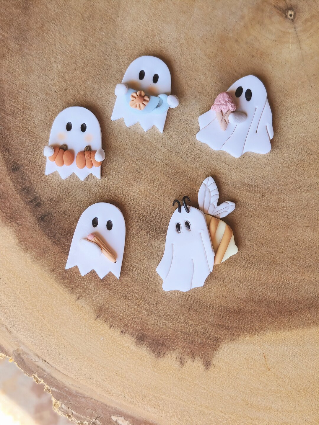 Cute Boos, Punny Ghosties Unique Ghosts, Spooky, Halloween, Fall, Boho ...