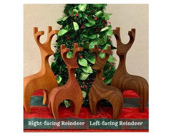 Holiday 3-D Bandsaw Wooden Reindeer - Etsy