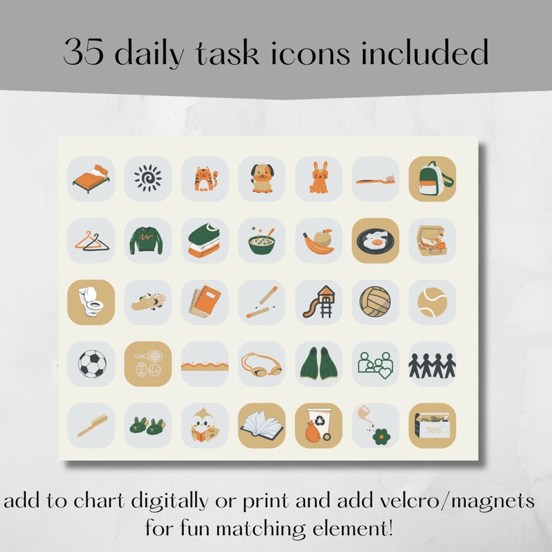 Editable Kids Routine Chart, Daily Routine, Morning Routine, Daily ...