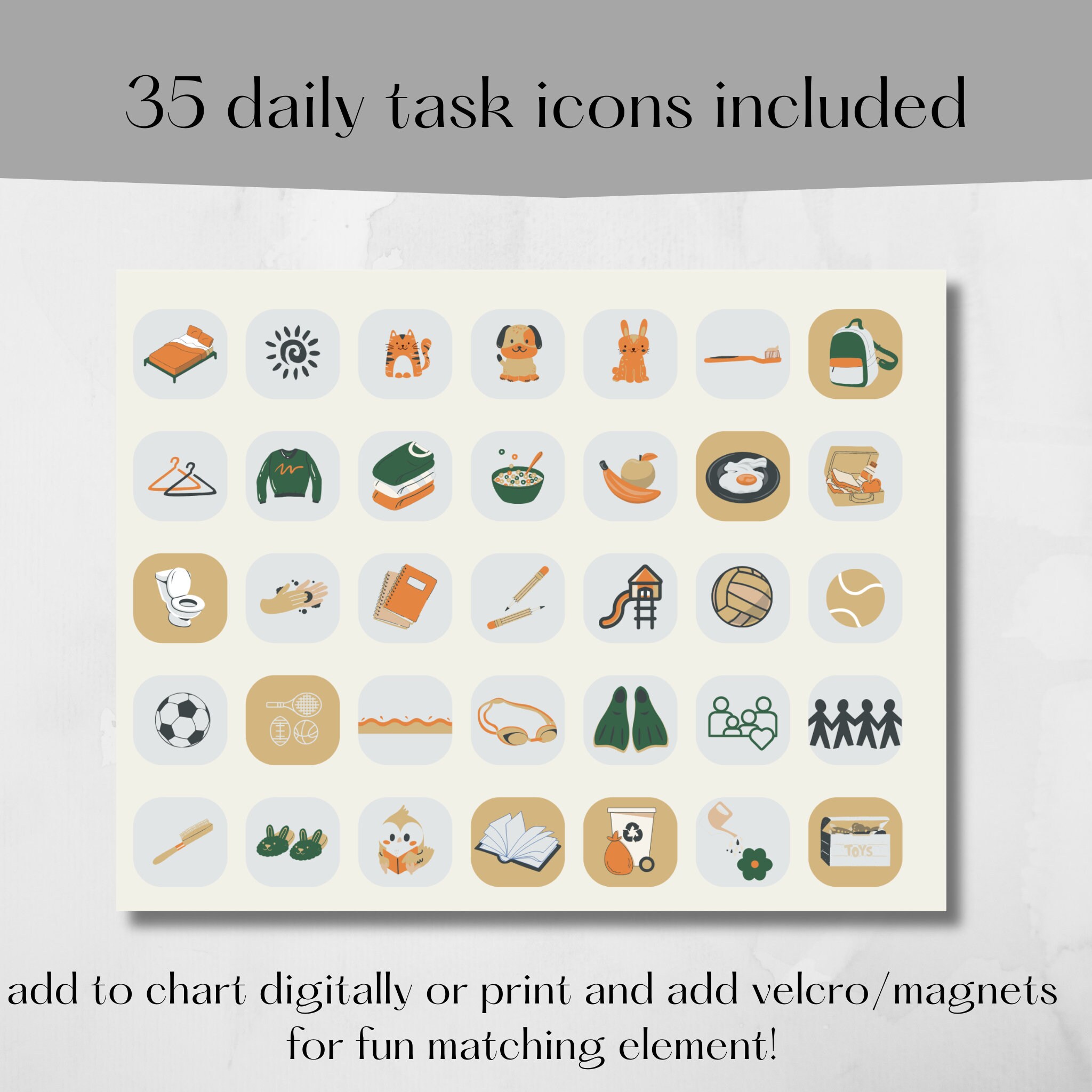 Editable Kids Routine Chart, Daily Routine, Morning Routine, Daily ...