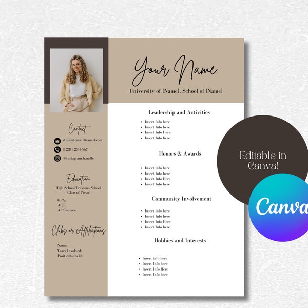 Rush Resume Template - Etsy