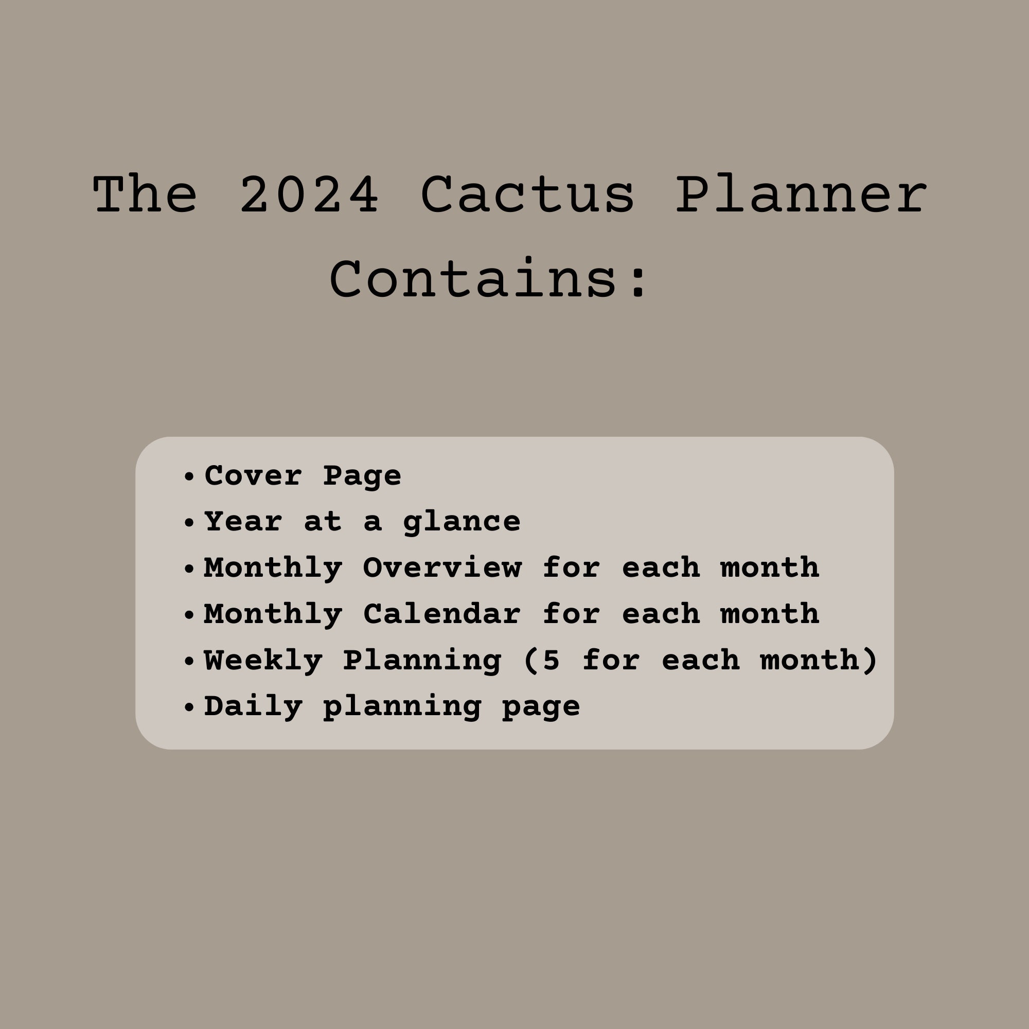 2024 Kindle Scribe Yearly Planner, Cactus 2024 Planner, Interactive Planner, Agenda, to Do, Pdf ...