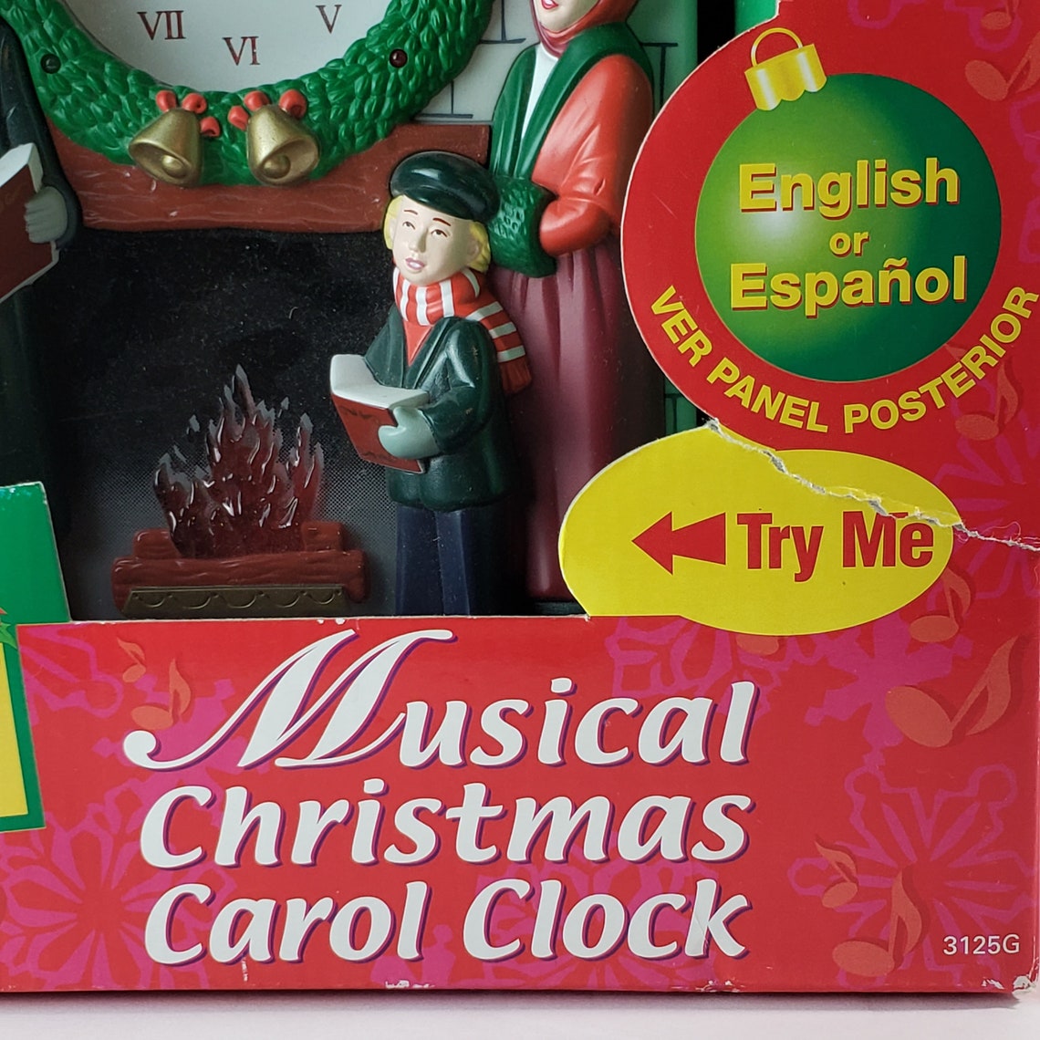 Vintage Musical Christmas Carol Clock Lights & Holiday Sounds - Etsy