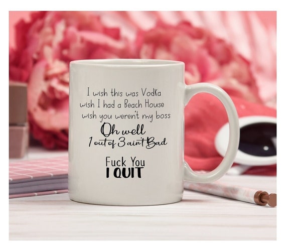 Bad Boss Mug Quitting Job Cup Goodbye Manager Supervisor | Etsy