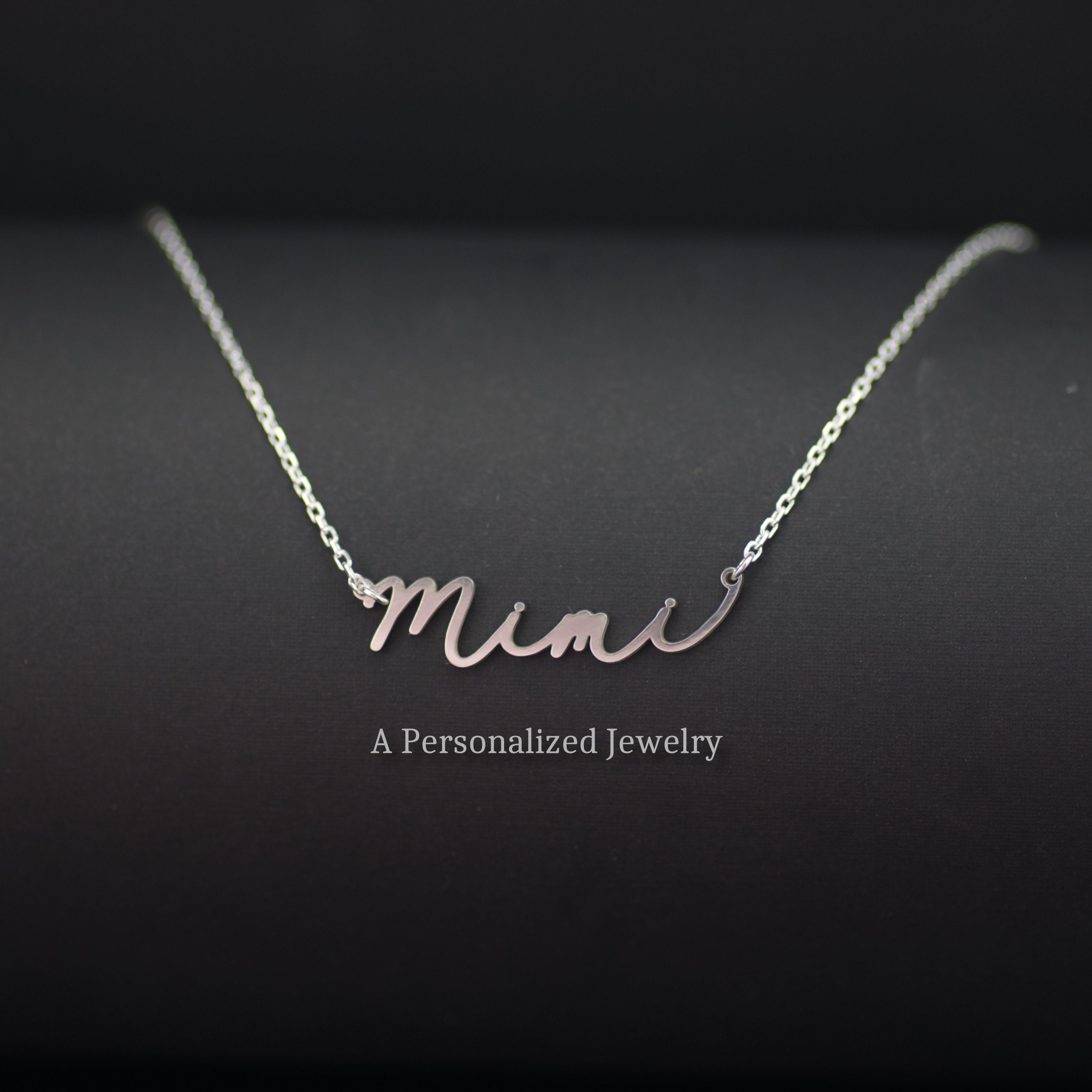 Dainty Mimi Necklace, Sterling Silver, Gold, Mimi Necklace, Gift for ...