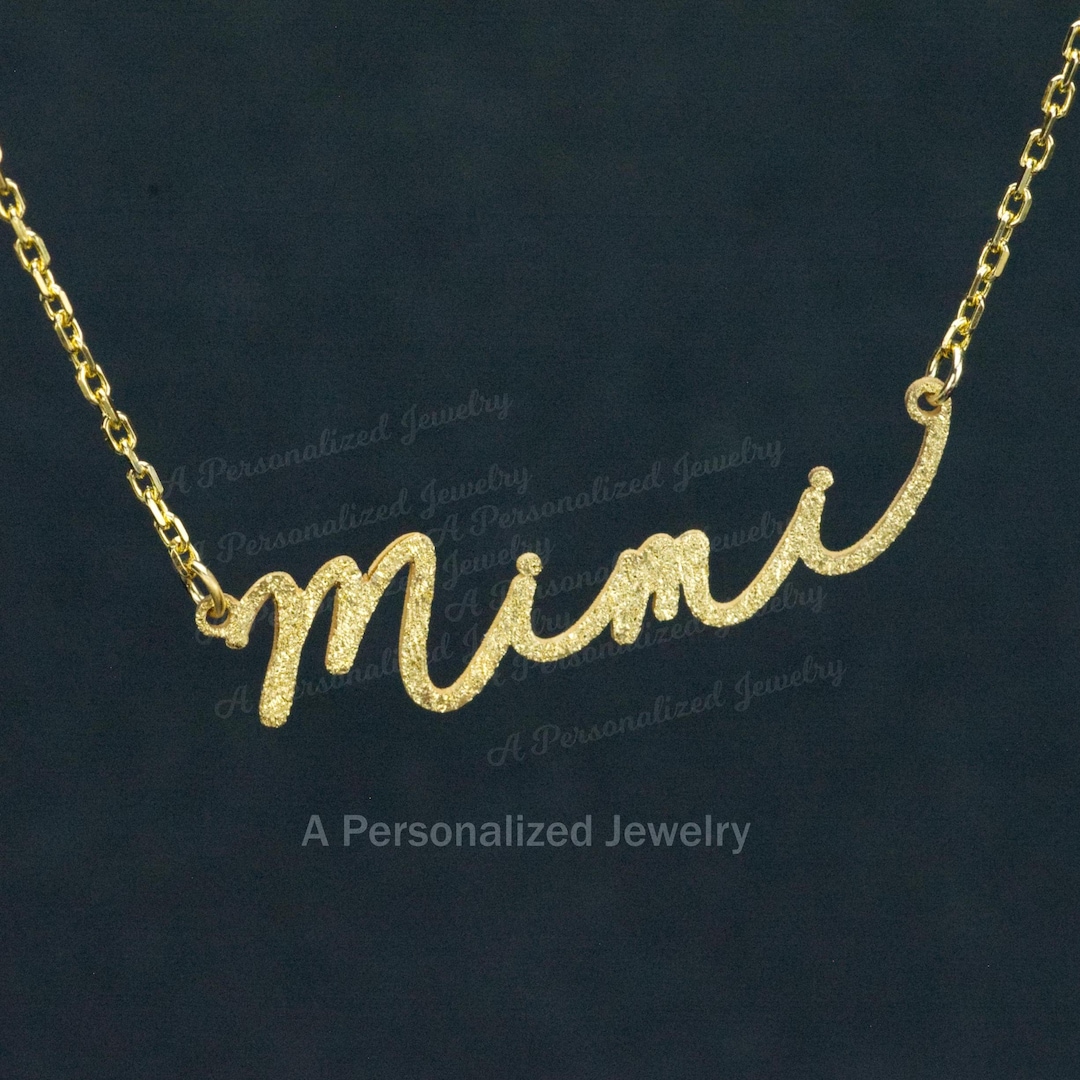 Stardust Dainty Mimi Necklace With a Bling, Sterling Silver, Mimi ...