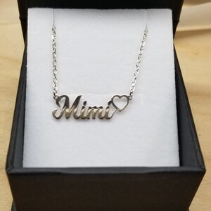 Dainty Mimi Necklace, Sterling Silver, Gold, Mimi Necklace, Gift for ...