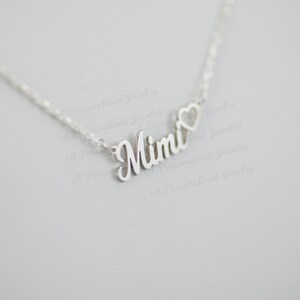 Dainty Mimi Necklace, Sterling Silver, Gold, Mimi Necklace, Gift for ...