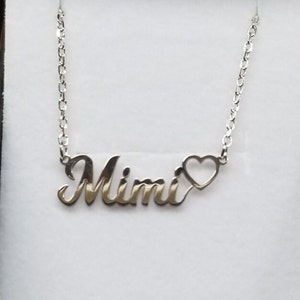 Dainty Mimi Necklace, Sterling Silver, Gold, Mimi Necklace, Gift for ...
