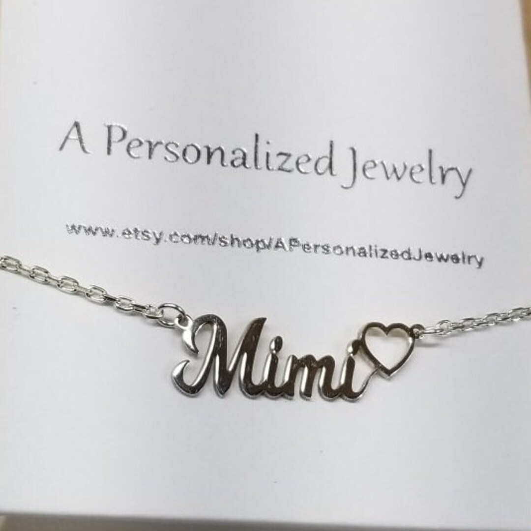 Dainty Mimi Necklace, Sterling Silver, Gold, Mimi Necklace, Gift for ...