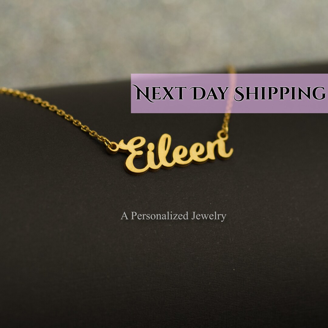 Name Necklace, Personalized My Name Necklace, Engraved Name Necklace ...