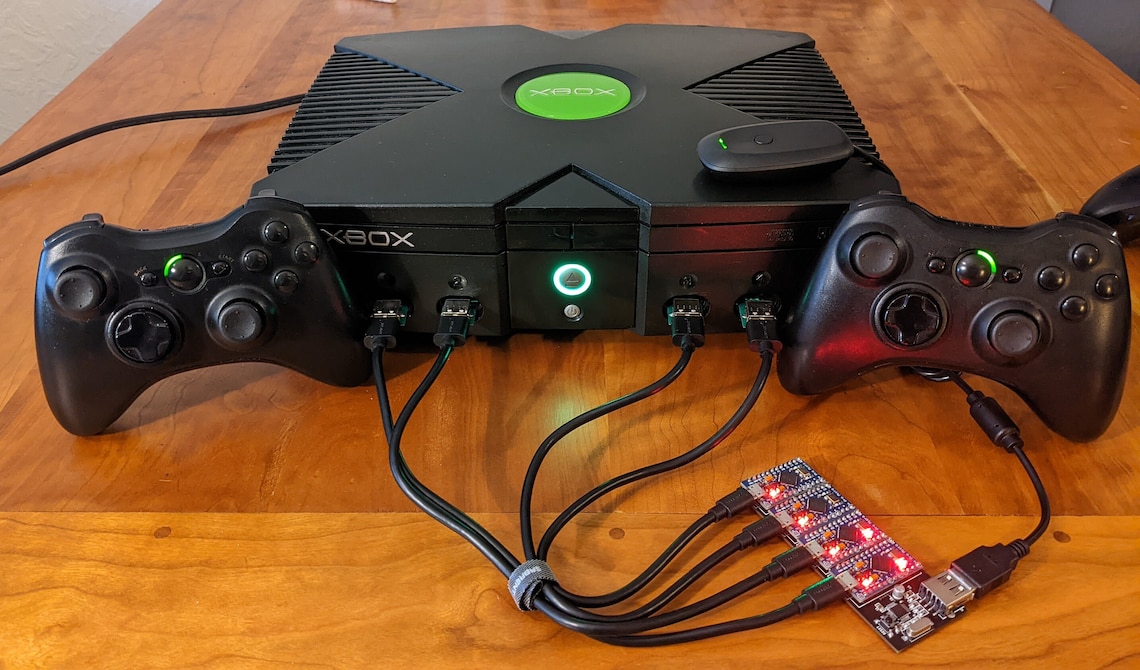 Ogx360 Original Xbox Controller Adapter 4 Port Etsy 