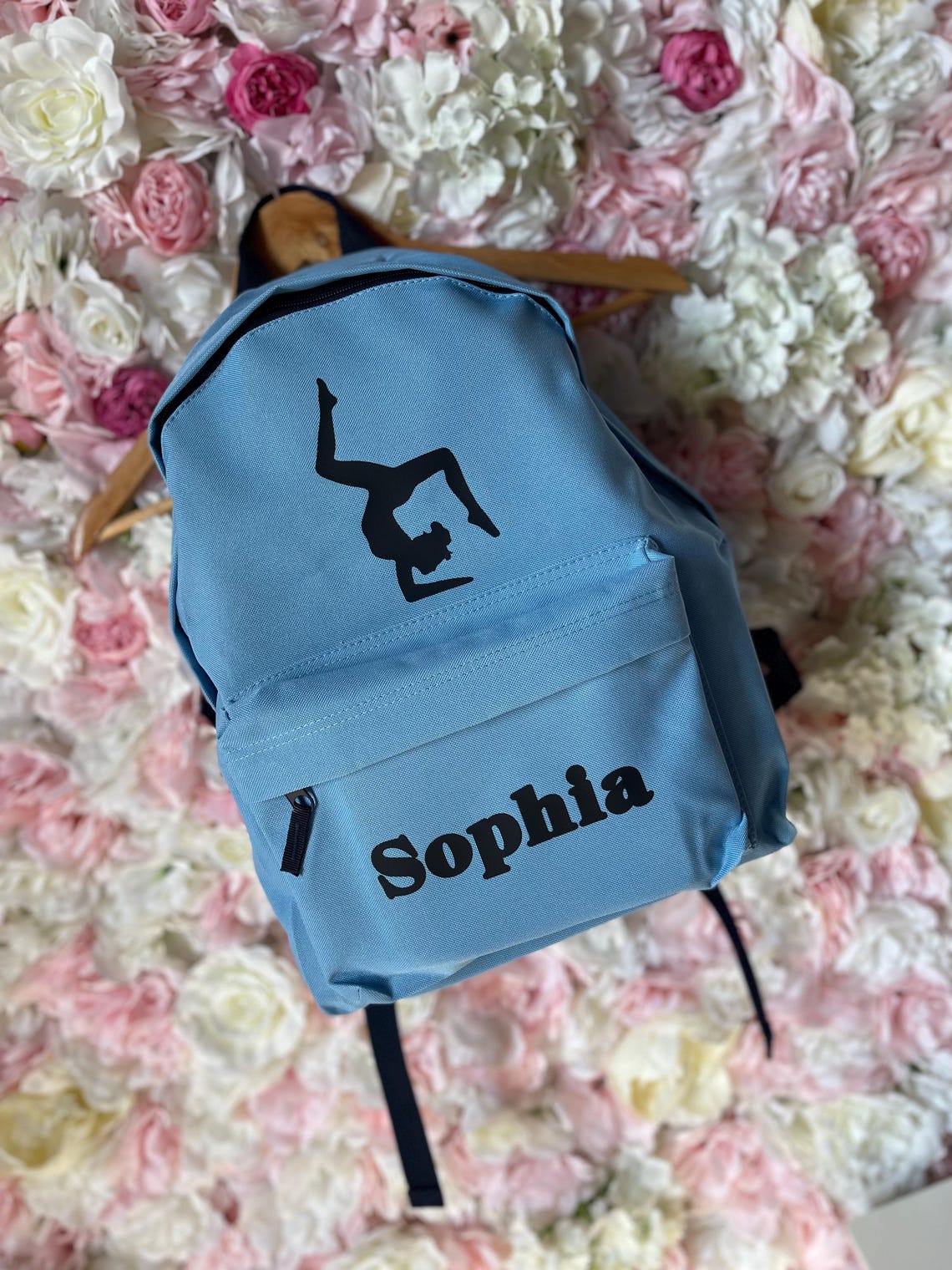 Personalised Gymnastic Backpack Customised Bags Kids Preschool Nursery ...