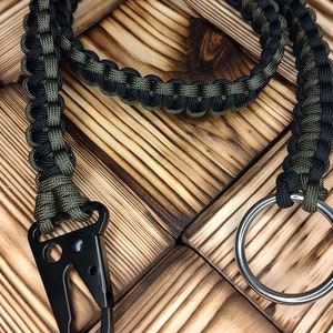 Paracord Keychain Carry Handle Tactical Rope Lanyard Duty Keychains ...