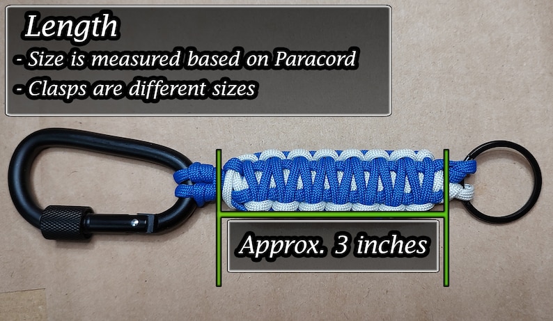 Paracord Keychain - Tactical Duty Keychains - Custom Gift - Veteran ...