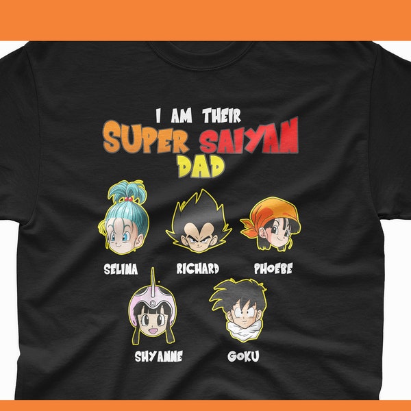 Saiyan Dad Svg - Etsy