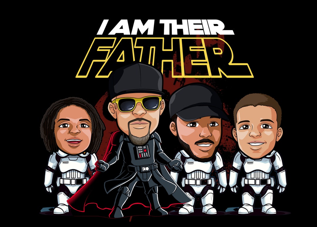 I Am Their Father Custom Heads - Etsy