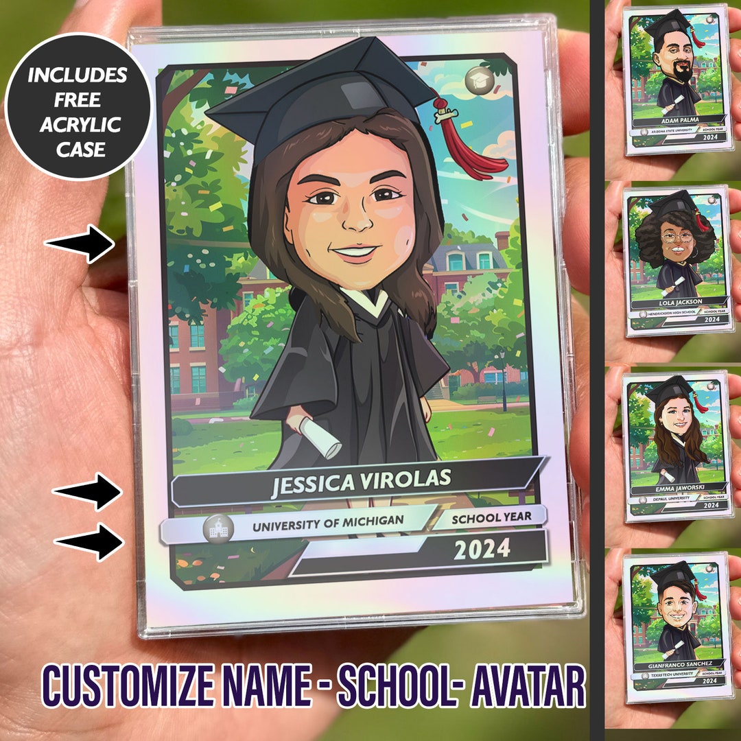 Custom Graduation Card, High School, College Gift for Him, Gift for Her ...