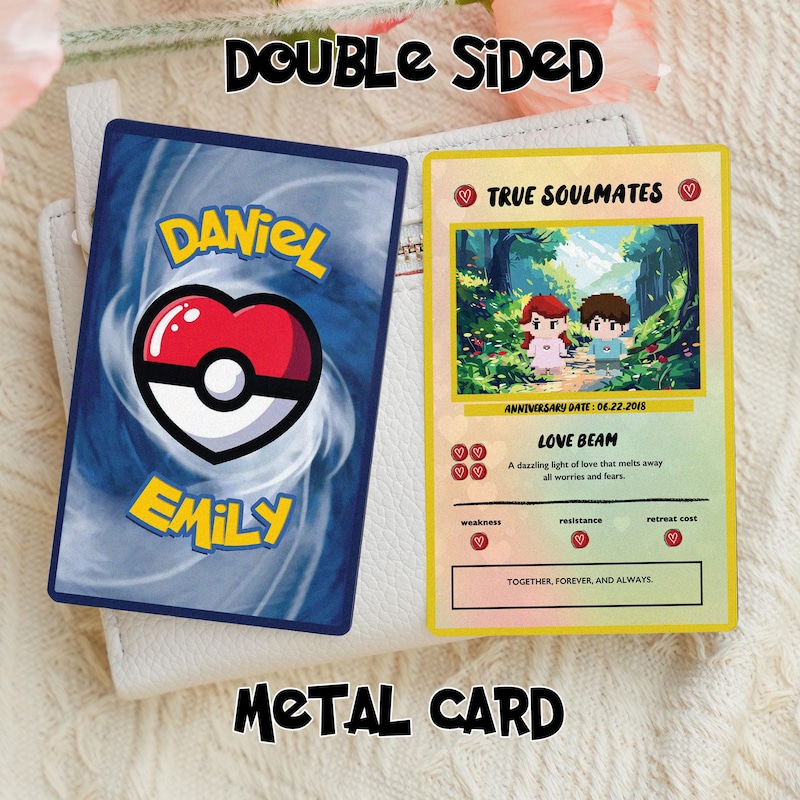 Personalized Pokemoncard Couple - Etsy