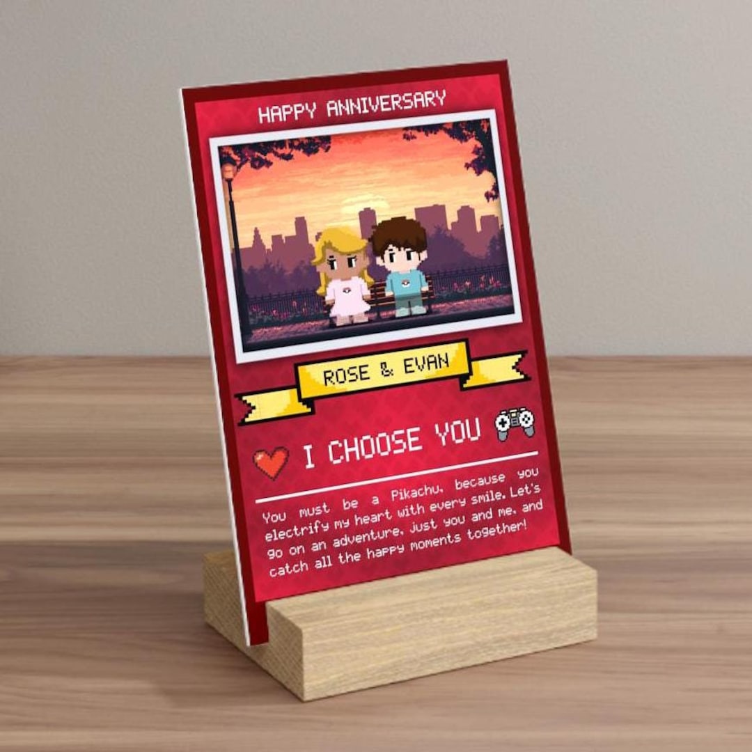 Poke Christmas Card , Pokemon Family Card, Mom Gift, Wife Gift, Husband ...