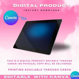 Digital Planner, Content Planner, Influencer, Calendar, Social ,12 Month Dateless Digital ...