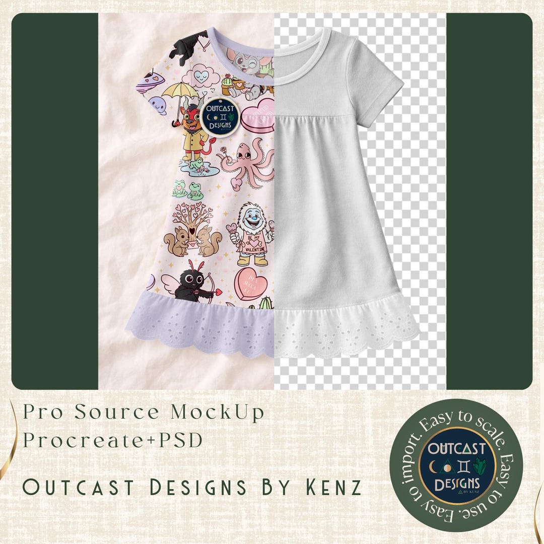 Realistic Clothing Mockup | Procreate & PSD | Professional Source Files ...