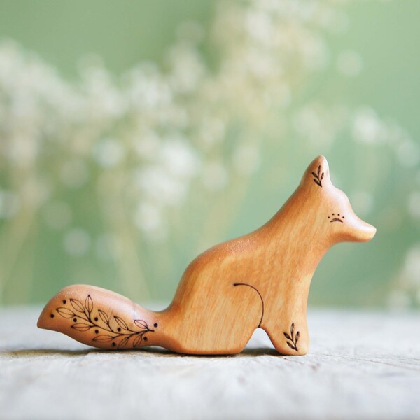 Wooden Fox - Etsy