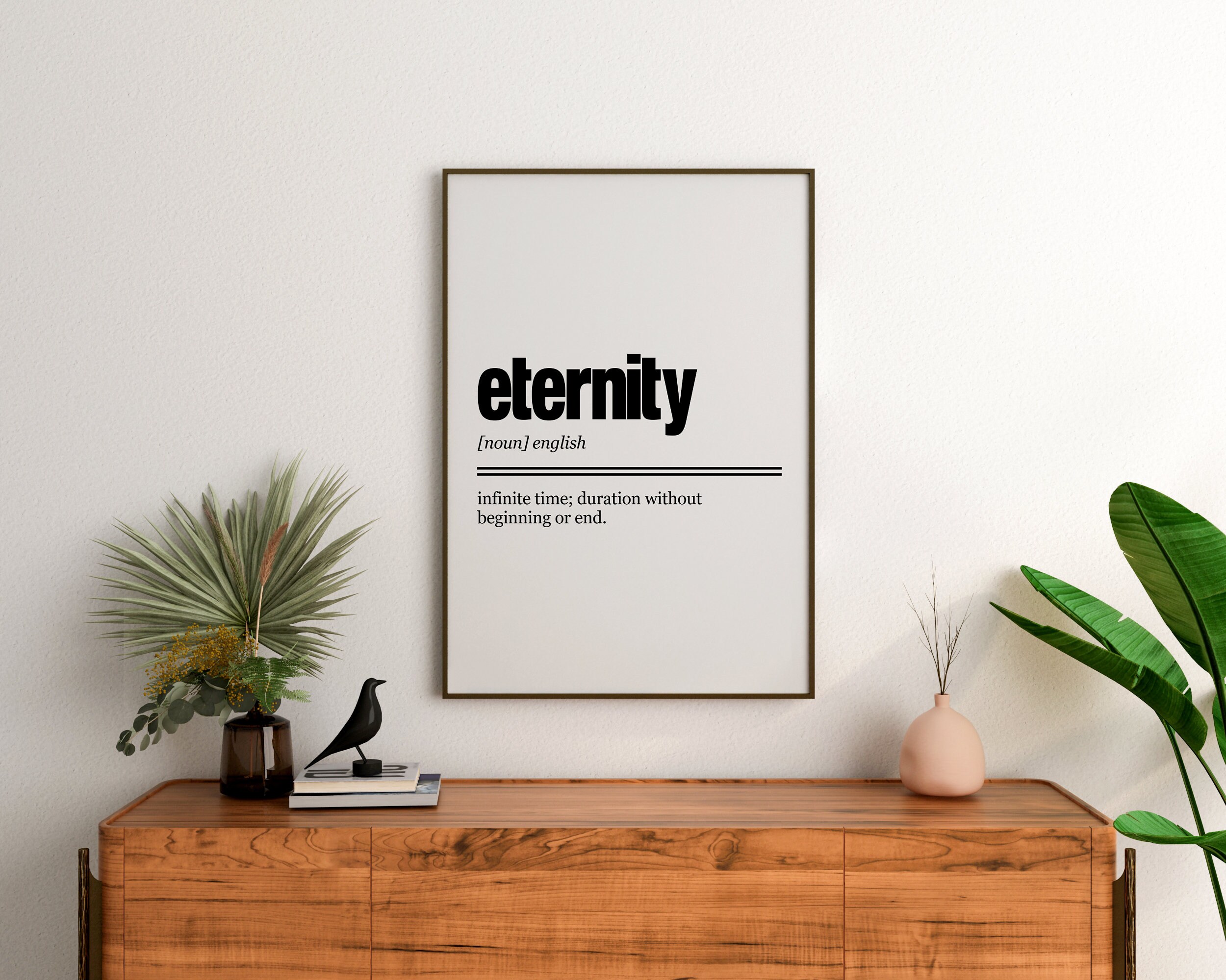Eternity Word Definition Print | Art Print | Word Definition Poster ...