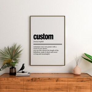 Custom Word Definition Print | Art Print | Word Definition Poster ...