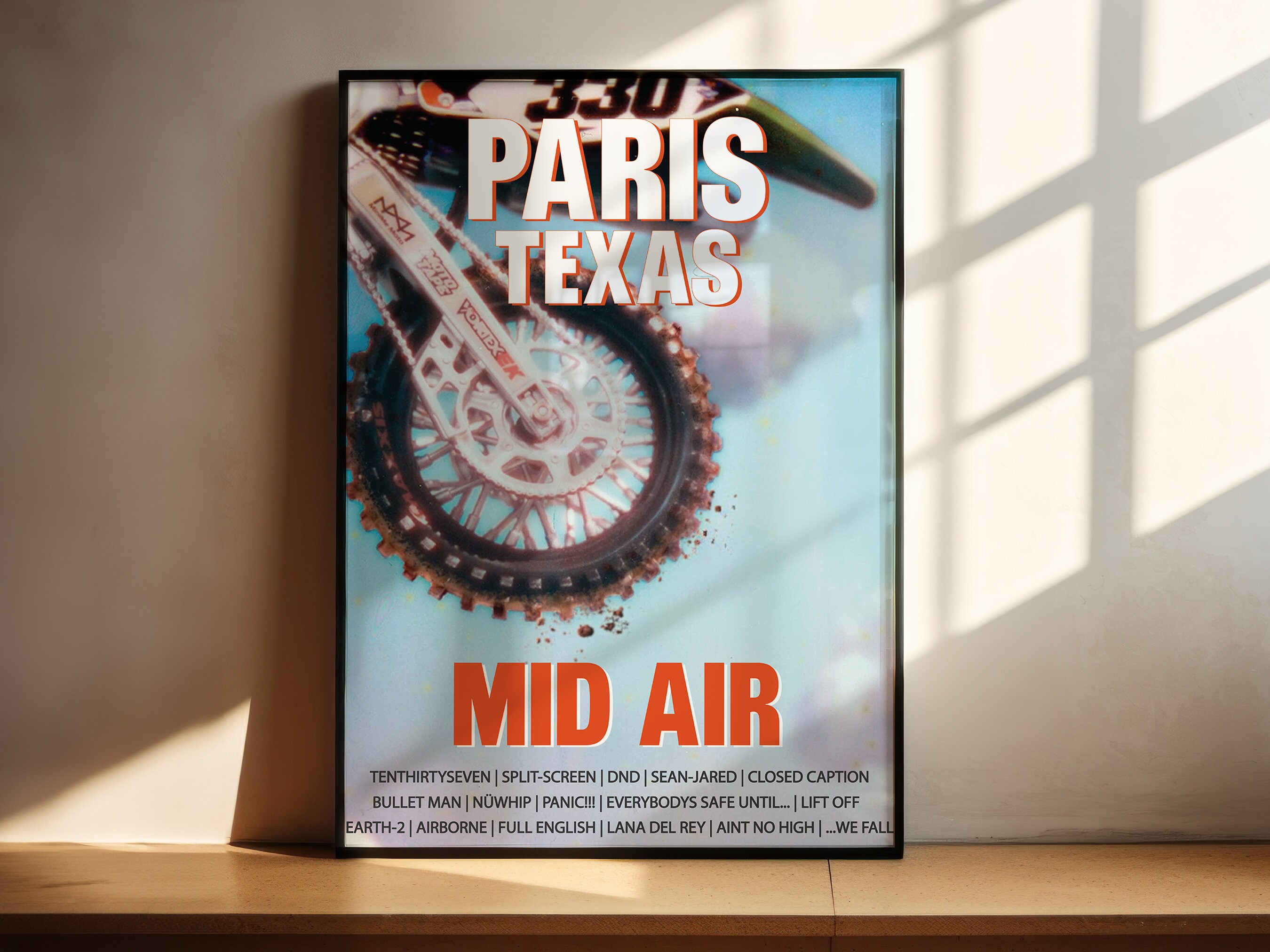 Paris Texas - Mid Air - V1 | Art Print | Music Poster | Custom Gifts ...