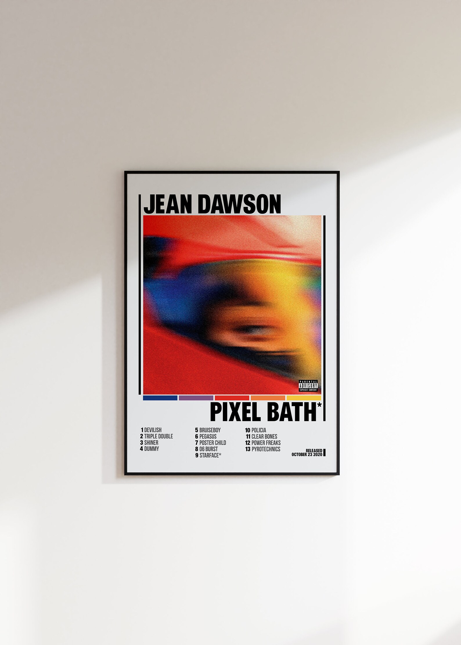 Jean Dawson - Pixel Bath 2 Album Poster - V4 | Art Print | Music Poster ...