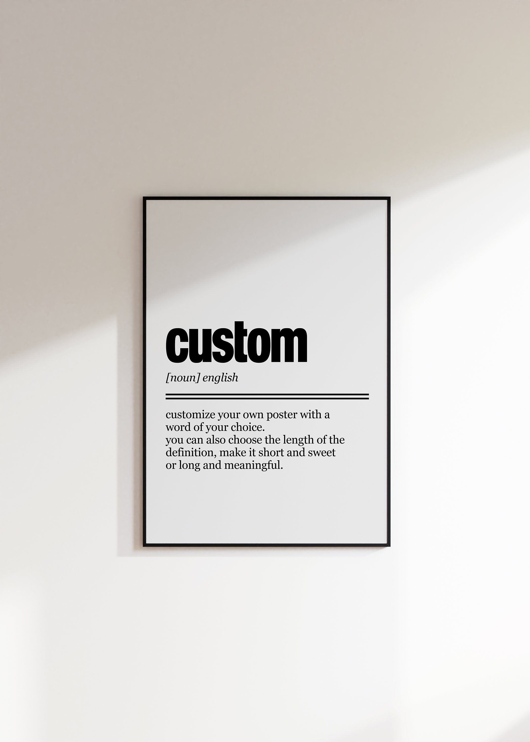 Custom Word Definition Print | Art Print | Word Definition Poster ...